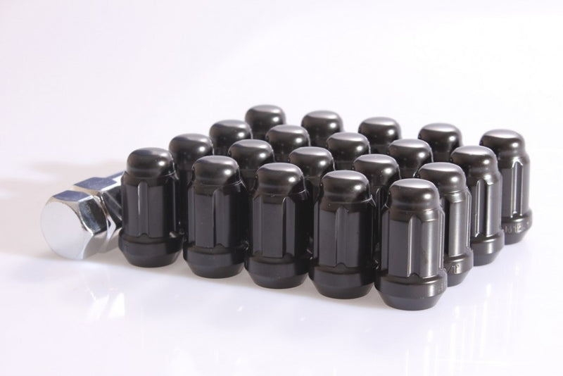 M12x1.25 Lug Nuts Glorider 9/16-18 Black Spline Lug Nuts, 32pcs 9/16 ...
